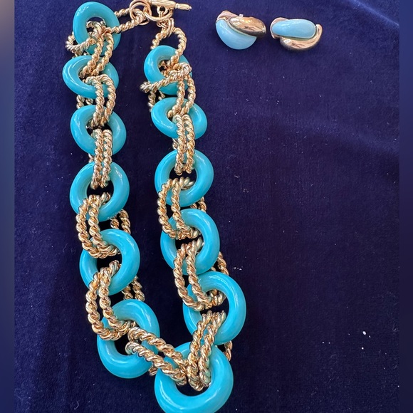 Kenneth Jay Lane | Jewelry | Kenneth Jay Lane Turquoise And Gold ...